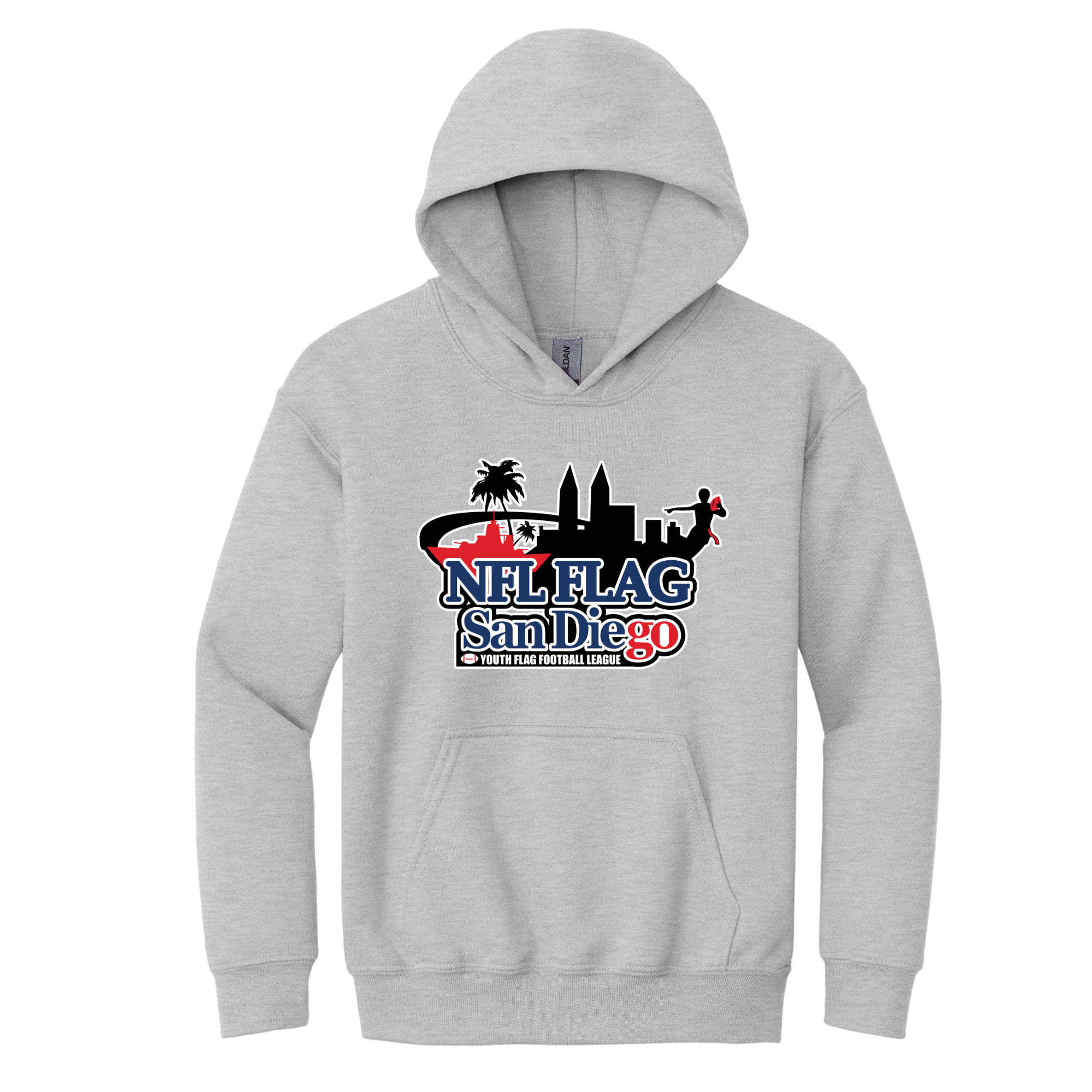 Youth NFL Flag San Diego Hoodie – C4 All Star Designs